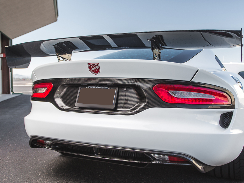 2013-2017 SRT Viper Agency Power Carbon Fiber Rear Bumper Tail Light ...