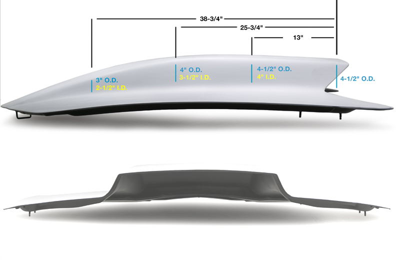 2010-2015 CAMARO TYPE-COPO FIBERGLASS COWL HOOD