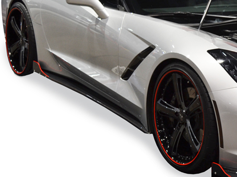 C7 Corvette Stingray Rksport Fiberglass or Carbon Fiber Rocker Panels