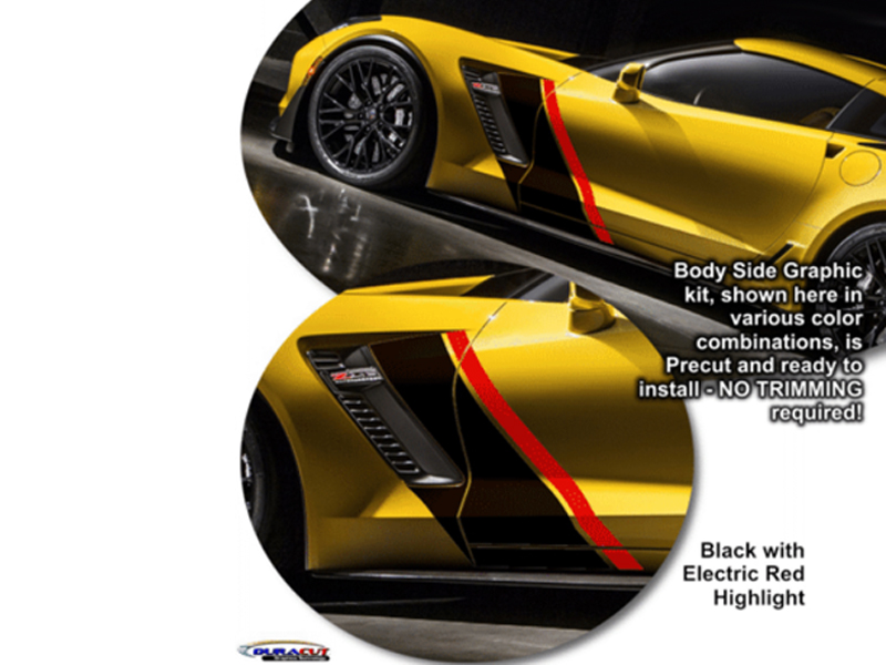 C7 Corvette Z06 Concours Body Side Graphic Kit