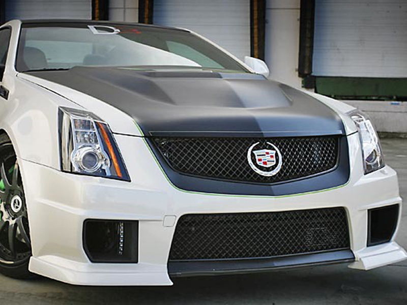 2009-2014 Cadillac CTS-V D3 2pc Front Spoiler Add-On