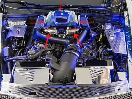 Cadillac XLR-V Engine Dress Up