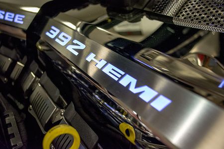 2011-2022 Challenger 392 Fuel Rail Covers Overlay Polished ACC 153024