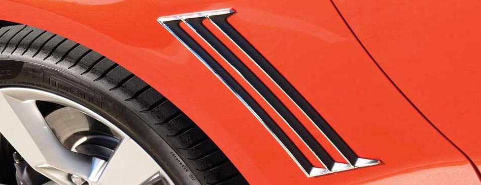 Chevrolet Camaro Retro Chrome Side Quarter Molding 2010-2013 CA1QM-A