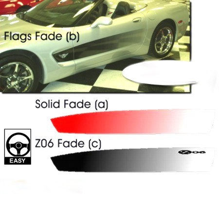 Chevrolet Corvette C5 Body Side Fade Graphics Kit 1997-2004 ATD ...