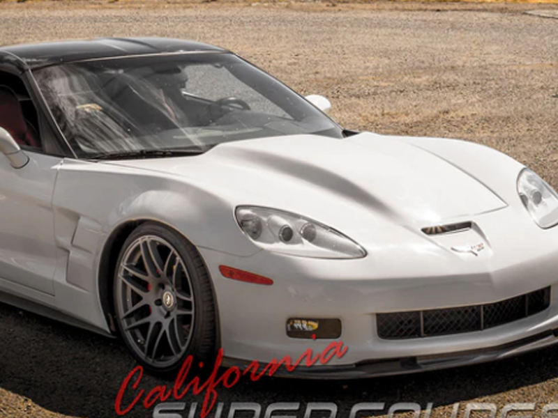 Chevrolet Corvette C6 Front Fenders ZLR Super Wide ZR1 Style