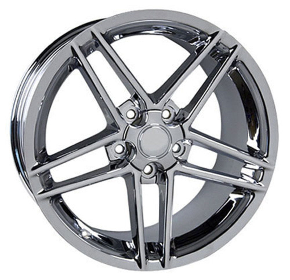 Corvette Wheel C6 Z06 Rim Staggard - CV07A 18x9.5 Chrome Corvette Rim