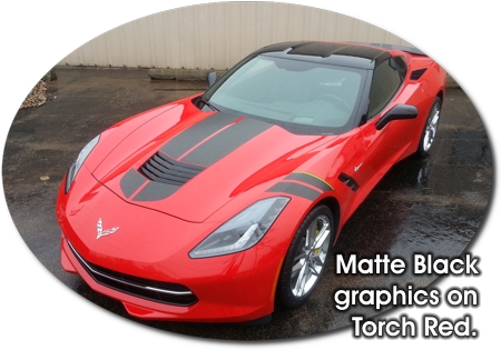Corvette C7 Rally Stripes Graphics Kit Chevrolet 2014-2019