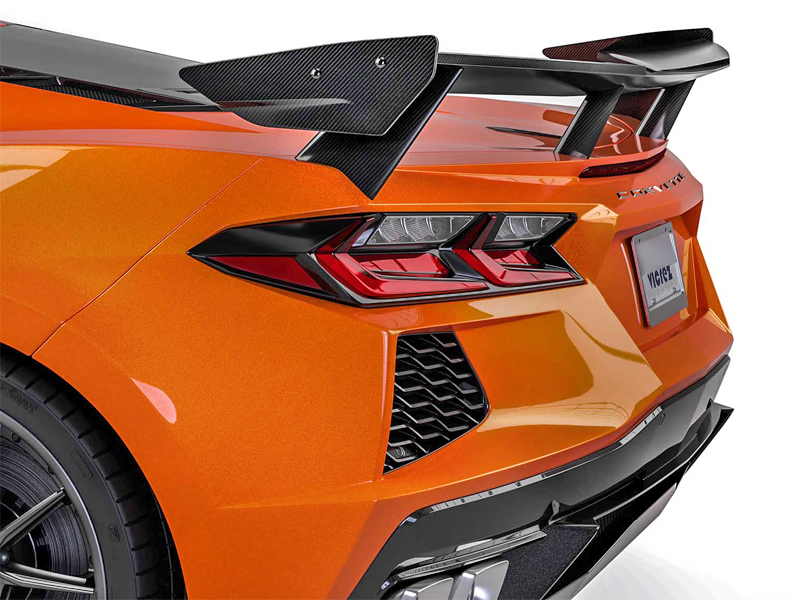 2020-2022 Corvette C8 High Wing Carbon Fiber Rear Spoiler