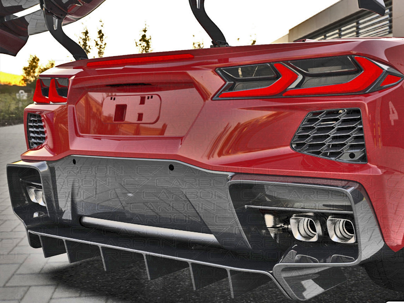 Corvette C8 Carbon Fiber Legacy Edition Diffuser Stage 3