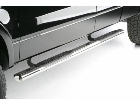 Ford F150 ICI 4" Oval Nerf Bars Bullet Cab Length Stainless or Black ...