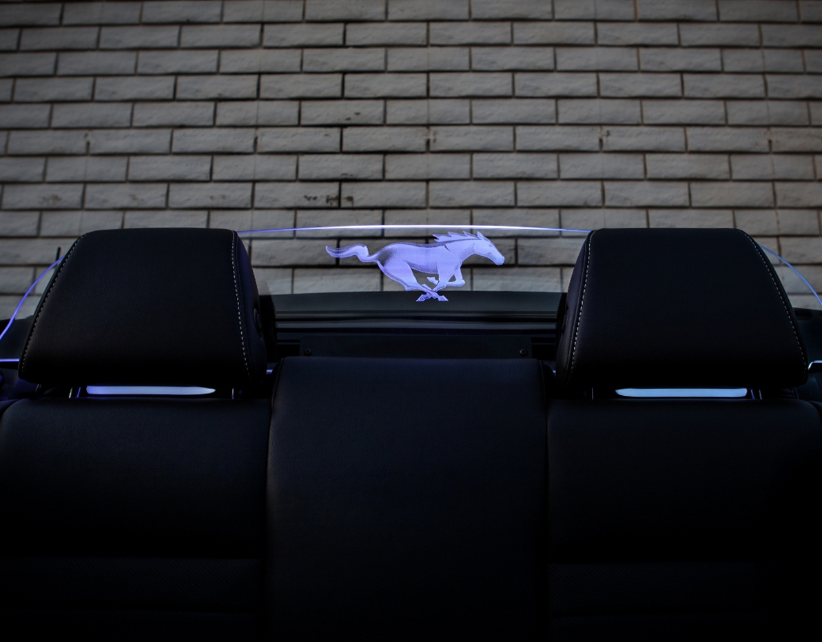 Ford Mustang Convertible Wind Restrictor Block Windscreen Illuminated ...