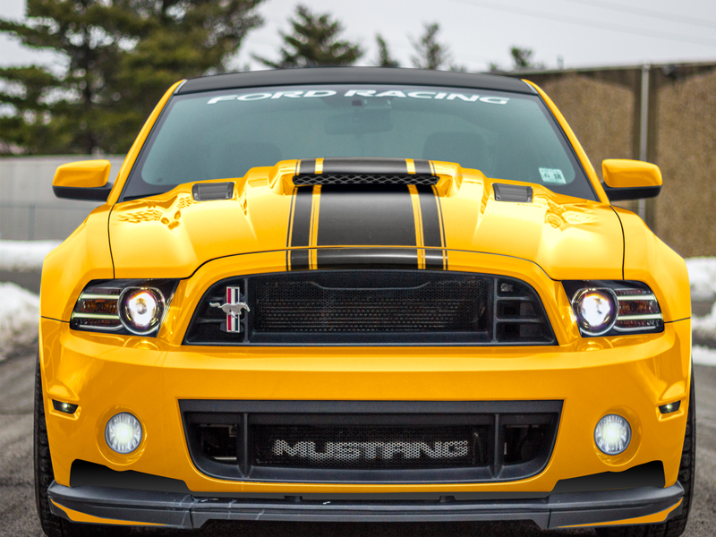 Ford Mustang Supercharger Mongoose Hood GT V6 2013-2014 SCMONGOOSE