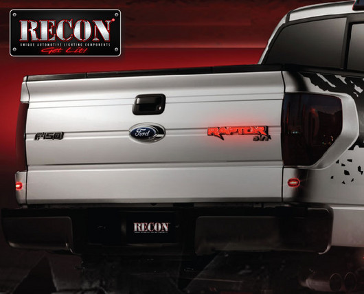 Ford SVT Raptor 09-14 Illuminated Emblem in Red Illumination
