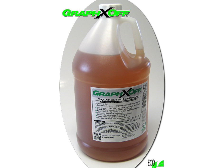 GraphXOff Vinyl, Adhesive and Paint Remover | 1 Gallon | 128 oz