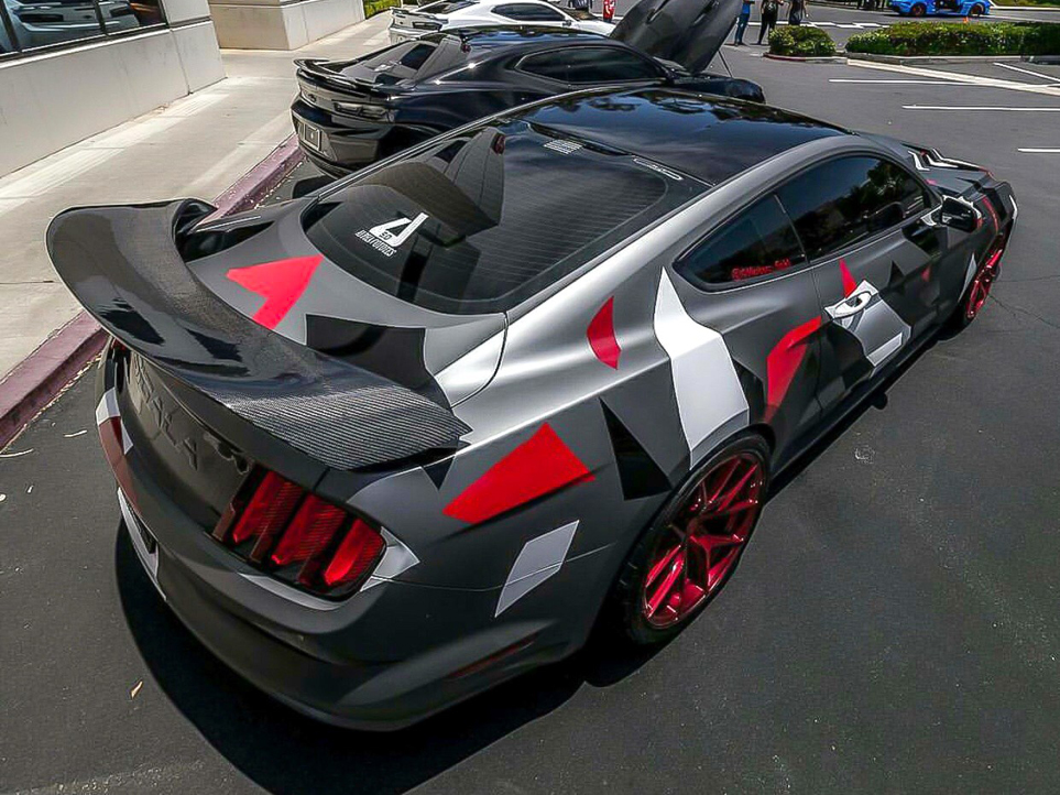 HCM 2015-2023 Mustang OEM Style GT350R Rear Wing Carbon Fiber MUS1517 ...