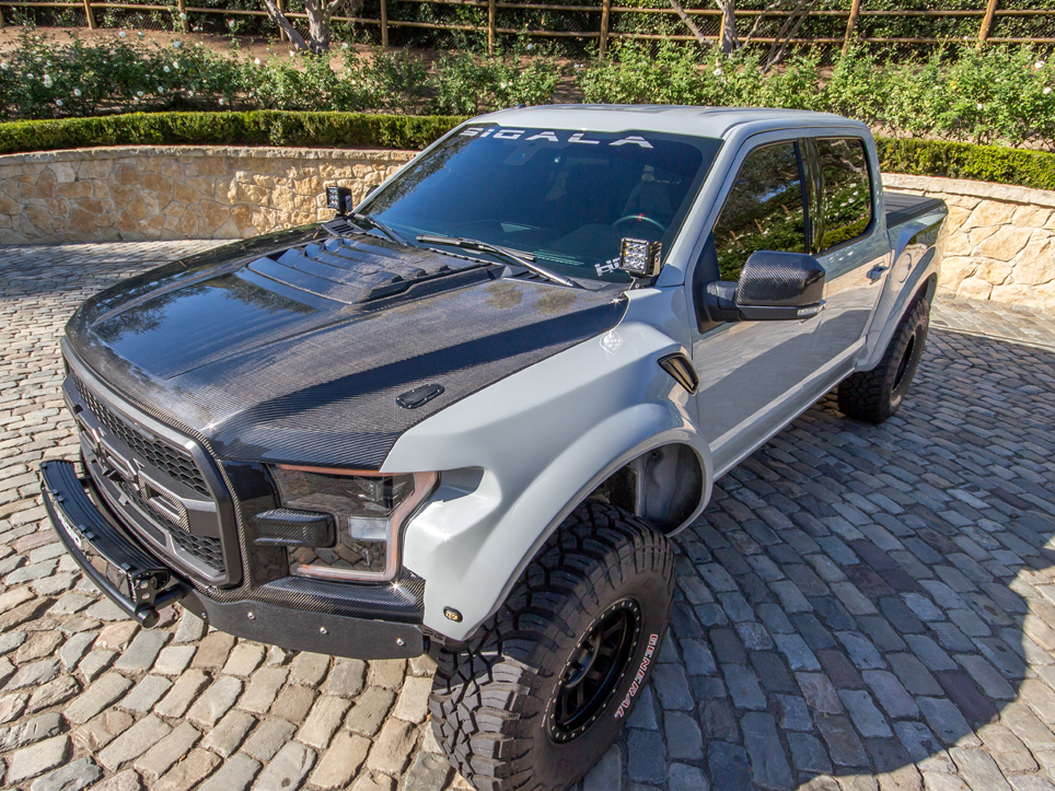 HCM RAP1720-CF12HD F-150 Raptor OEM Style Carbon Fiber Hood 2017-2018