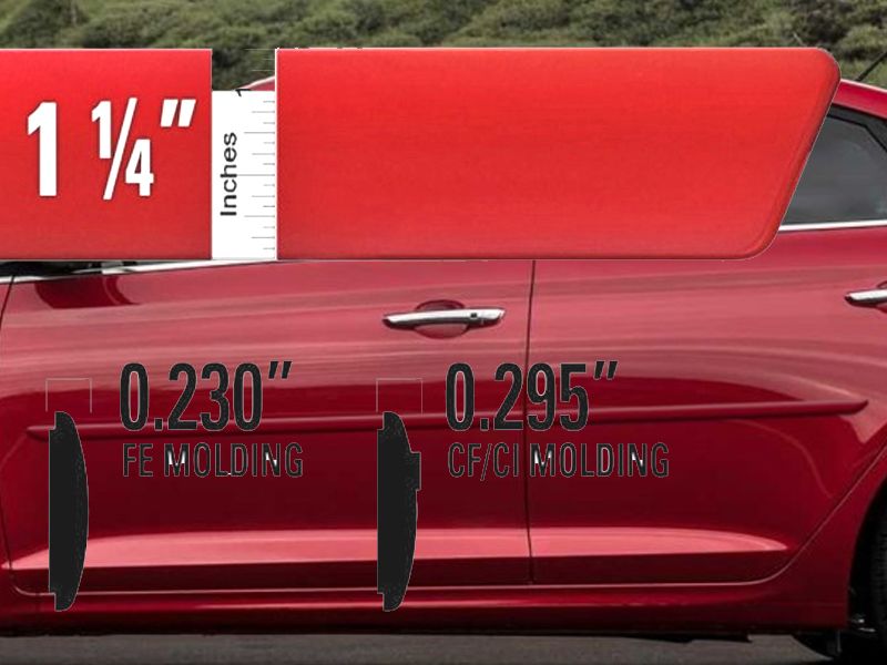 HYUNDAI ACCENT SEDAN PAINTED BODY SIDE MOLDING 2018 - 2023