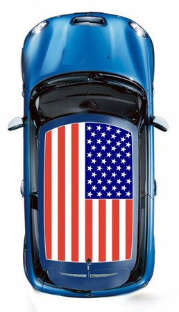MINI Cooper United States Flag Roof Graphic Kit 1 2002-2014 ATD-MCPRGRPH26