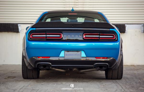 2018-2023 Dodge Challenger Hellcat Widebody Carbon Fiber Rear Valance