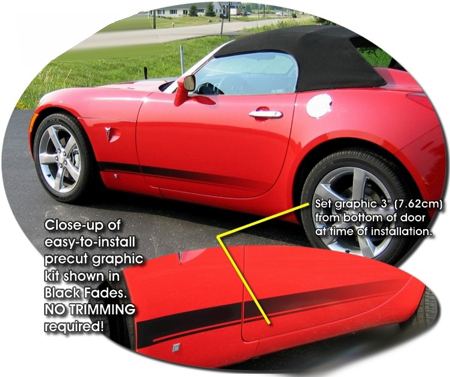 Pontiac Solstice Body Side Graphics Kit 2006-2011