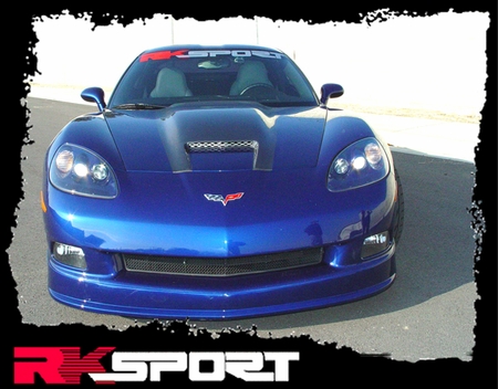 RKSport Chevrolet Corvette C6 Ram-Air Hood w/ Carbon Fiber Blister 2005 ...