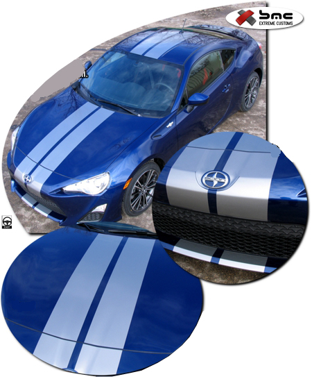 Subaru BRZ Rally Stripes Graphics Kit 2013-2015