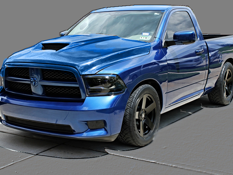 Dodge Ram 1500 SRT8 Style Fiberglass Hood 2009-2018