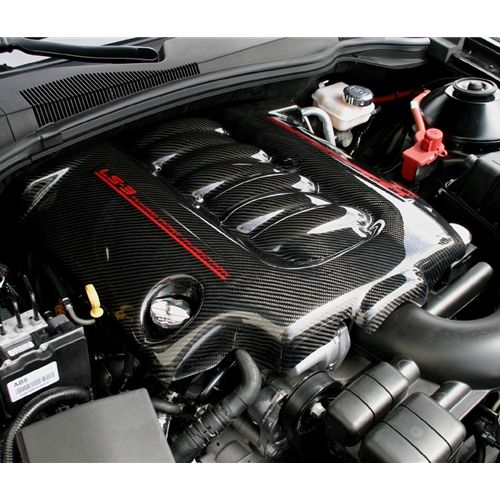 2010 - 2014 Camaro Engine Cover 1 PC. Carbon Fiber