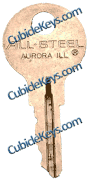 Allsteel AA201 - AA1100 Replacement Keys