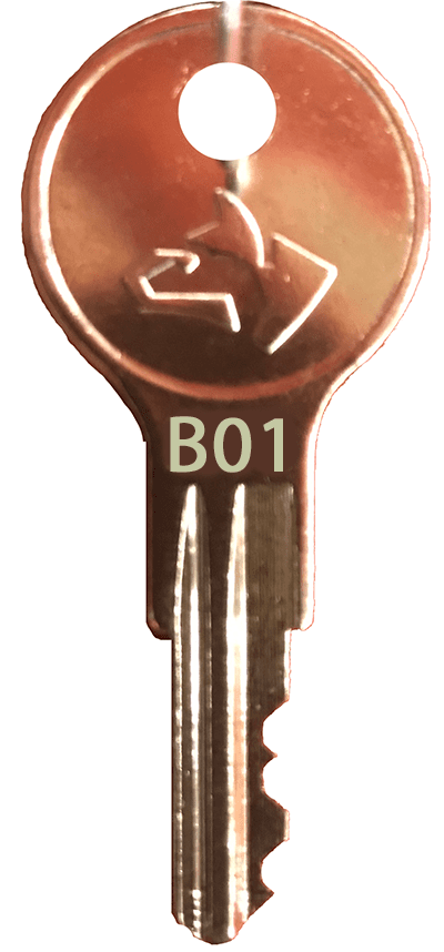 Husky (Home Depot) B01-B05 Replacement Keys for Tool Chests & Tool Cabinets