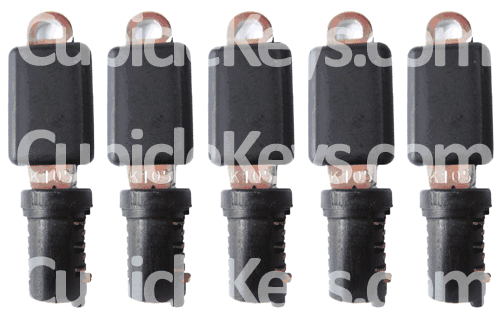 Set of Five Matching Specific Numbered Knoll K Lock Cores