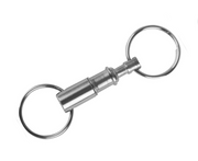 Quick Release Pull-Apart Keychain Rings