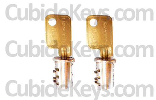 Two Haworth ML Lock Cores