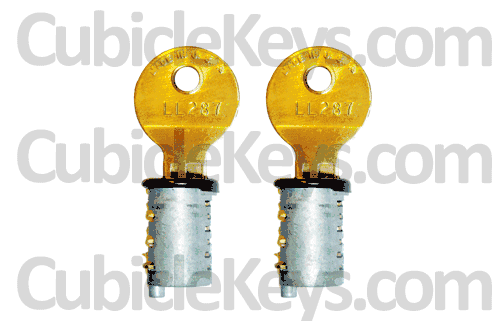 Set of Two Matching Specific Numbered Herman Miller LL Lock Cores