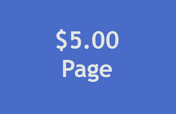 $5.00 PAGE