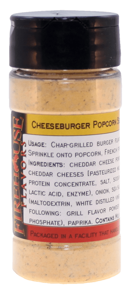 Char Broiled Cheeseburger Popcorn Flavoring in a Spice Jar by Firehouse ...