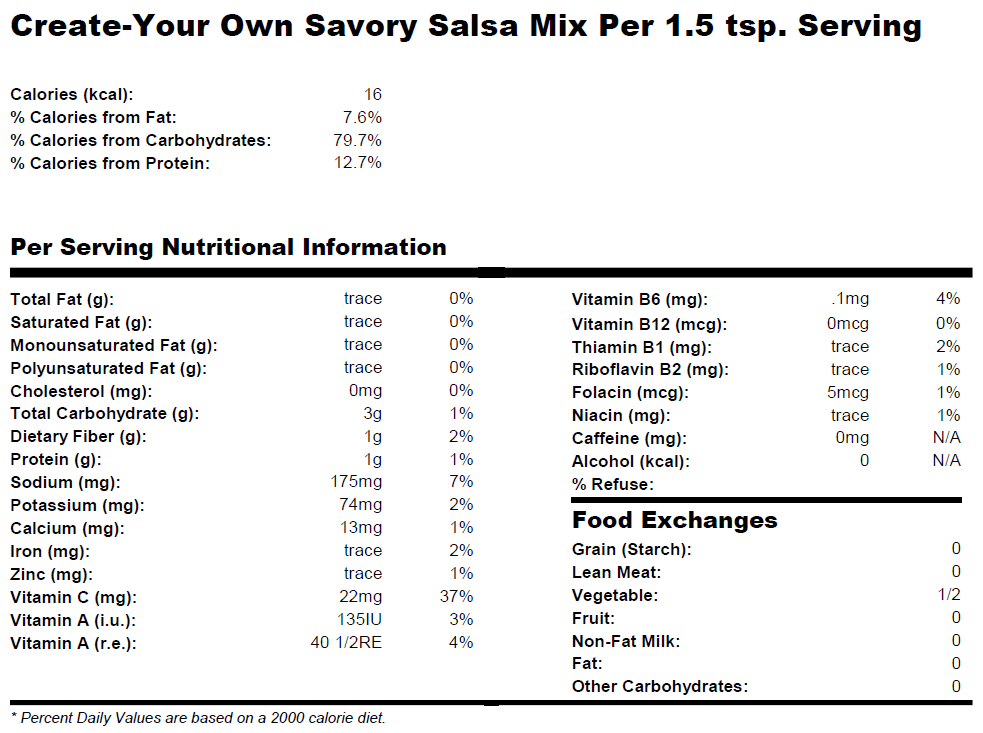 5 Pound Bulk Case of Custom Salsa Mix ~ Mild or Spicy ~ Firehouse Flavors