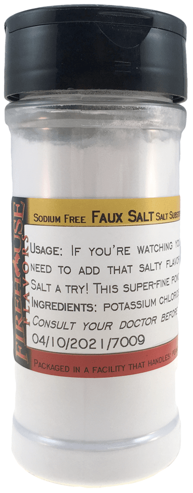 Faux Salt ~ Salt Replacer ~ No Sodium ~ Spice Jar ~ Firehouse Flavors