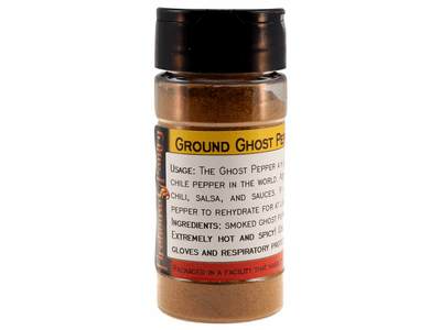 Spice Jar of Pure Ghost Pepper Powder (Ground Bhut Jolokia Chili) at ...