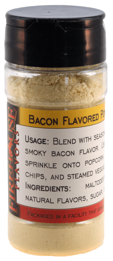 Concentrated Smoked Bacon Powder in a Spice Jar by Firehouse Flavors