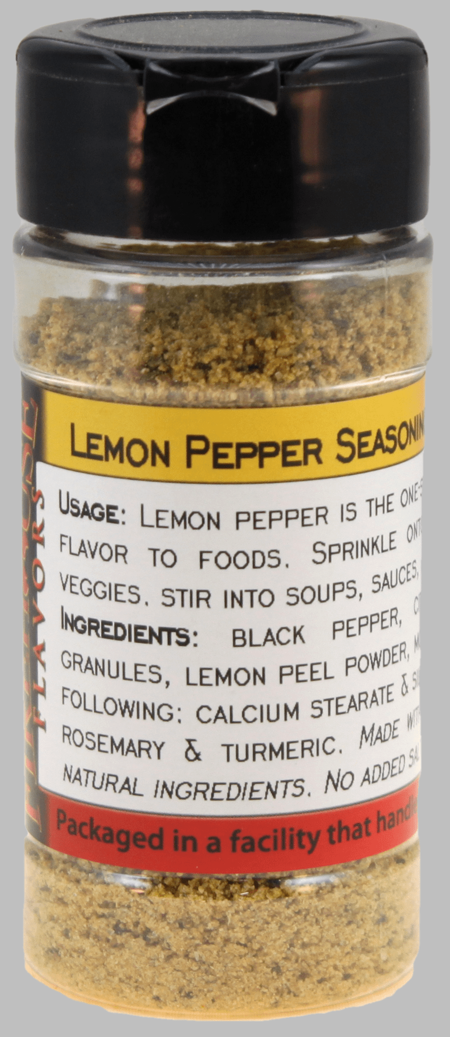 All-Natural Salt-Free Lemon Peppercorn Seasoning Blend in a Spice Jar ...