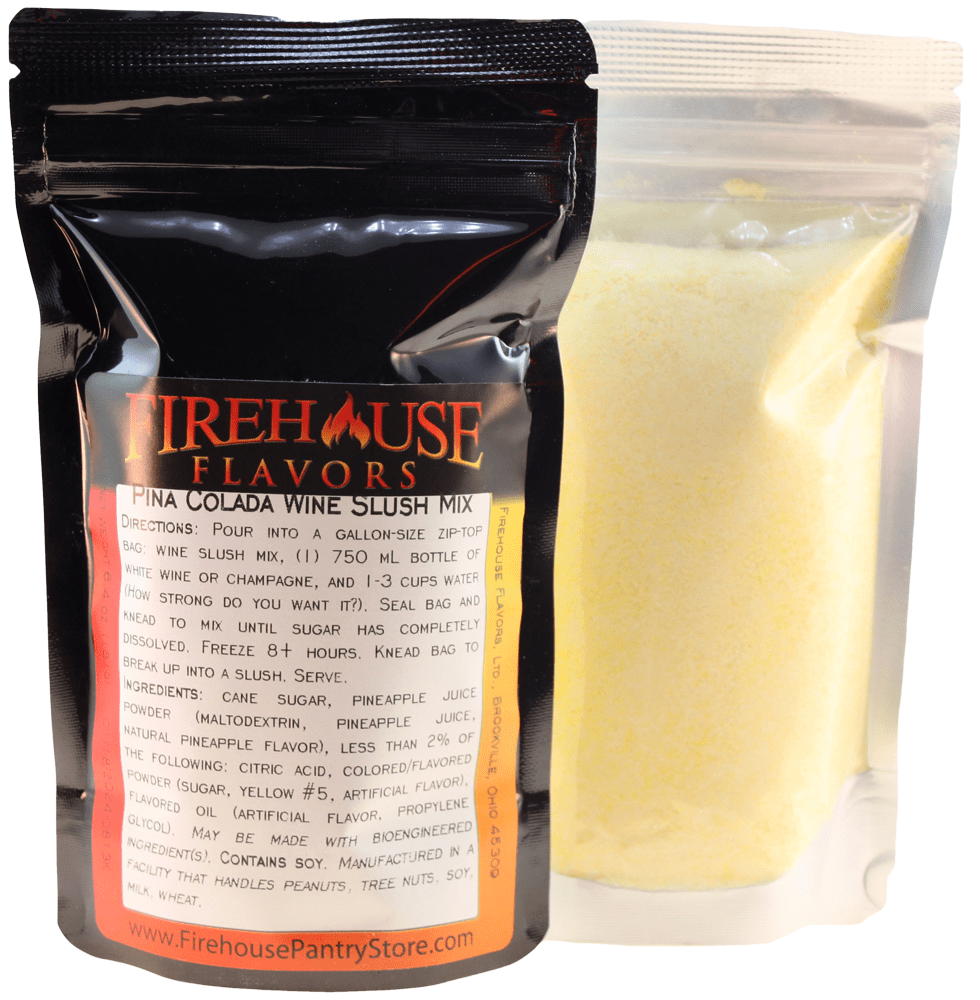 Tropical Pina Colada Vino Slush Mix by Firehouse Flavors