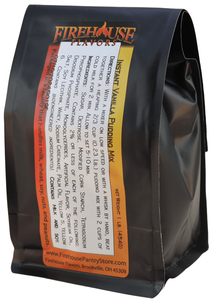 Instant Vanilla Pudding Mix sold by the pound at Firehouse Flavors