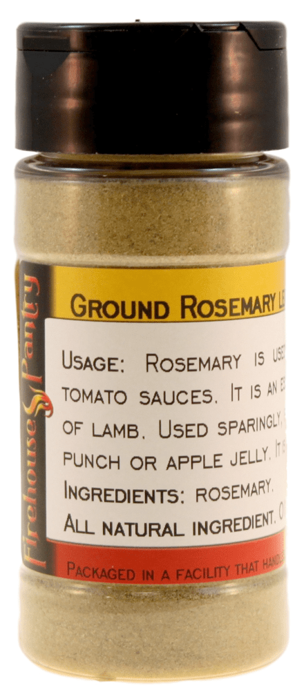Rosemary Powder in a Spice Jar by Firehouse Flavors