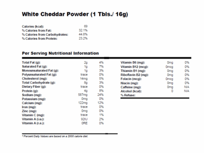Bulk Uncolored White Cheddar Cheese Powder by Firehouse Flavors