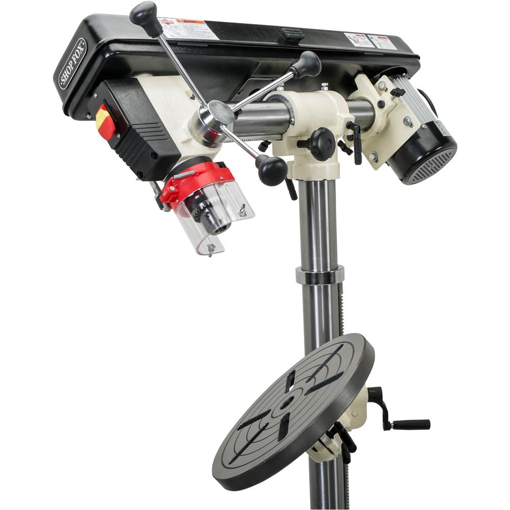 SHOP FOX W167 1 2 HP 34 FLOOR RADIAL DRILL PRESS VERSATILE TIME AND MONEY SAVER