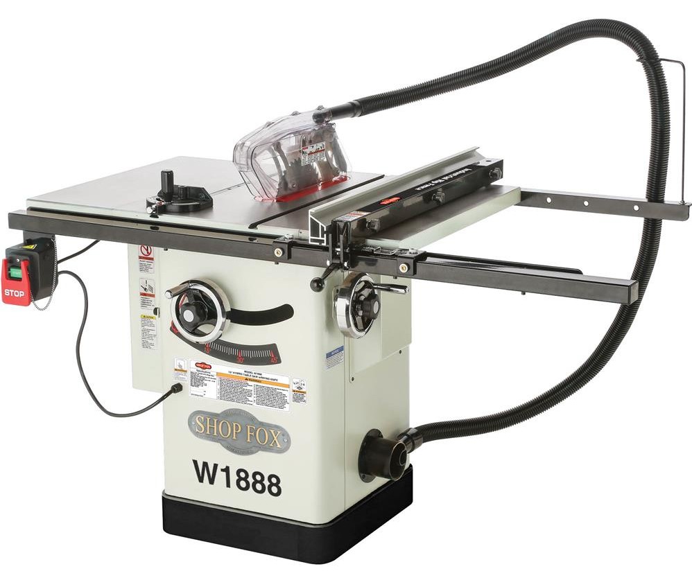 SHOP FOX W1888—10" HYBRID TABLE SAW WITH RIVING KNIFE