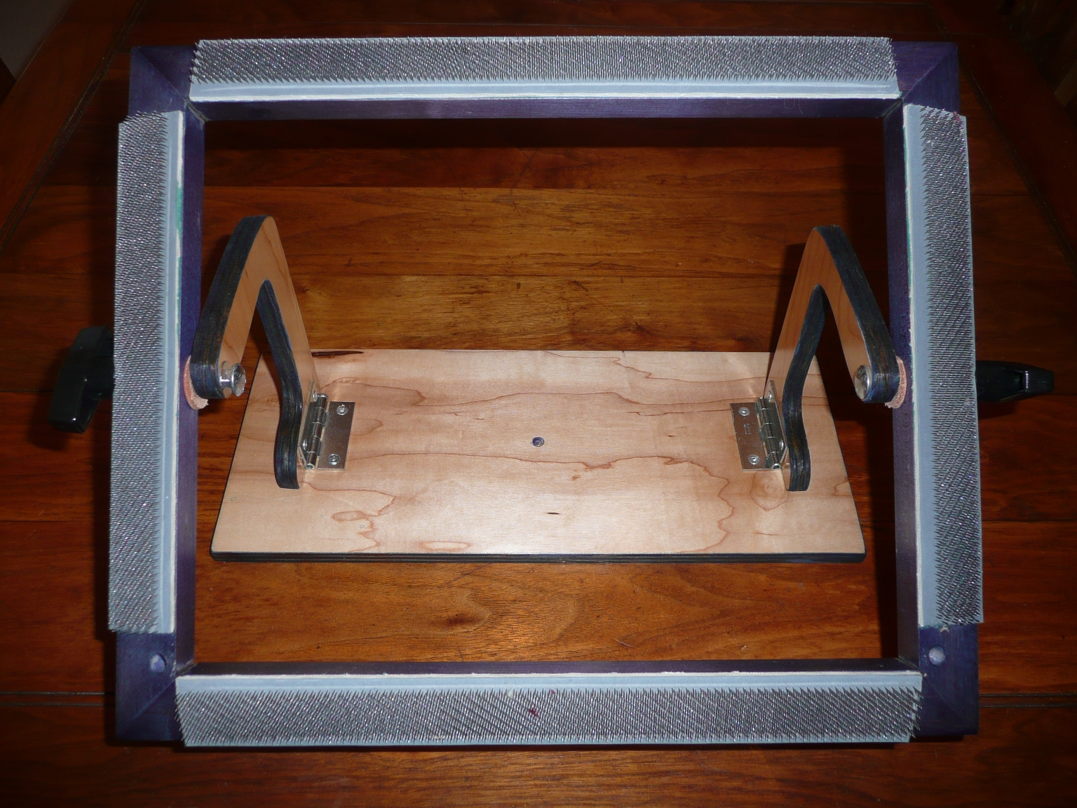 Folding Lap Frame for Rug Hooking