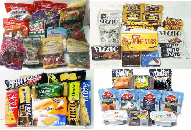 Dulces - Galletas - Confites - Mermeladas - Chocolate - Candy - Cookies